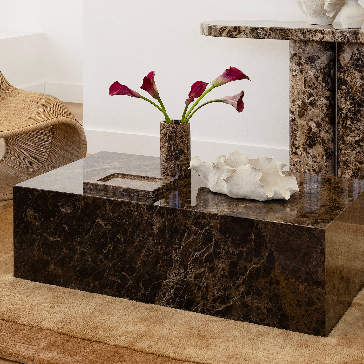 Reef Coffee Table | Sculptural Stone Table by BY WEST